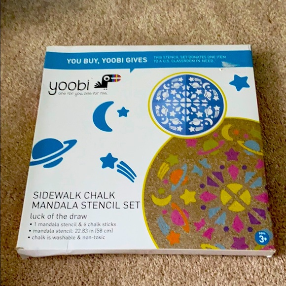 Yoobi | Toys | Yoobi Sidewalk Chalkmandala Stencil Set | Poshmark
